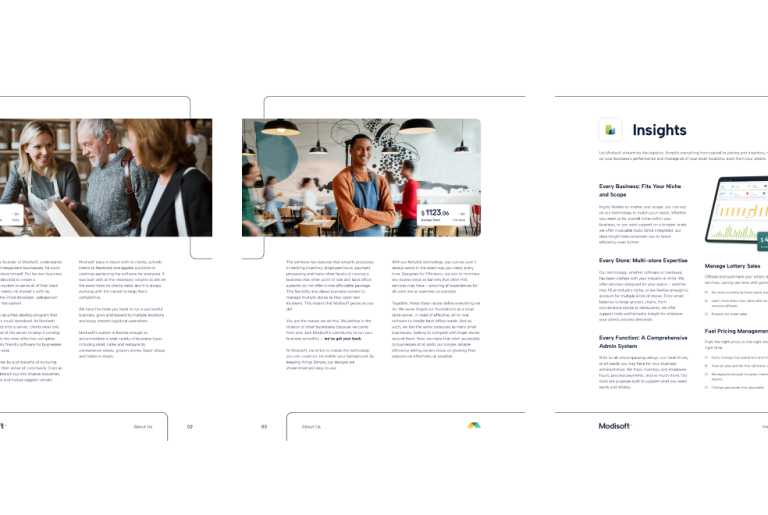 Media Kit & Brochure | Modisoft