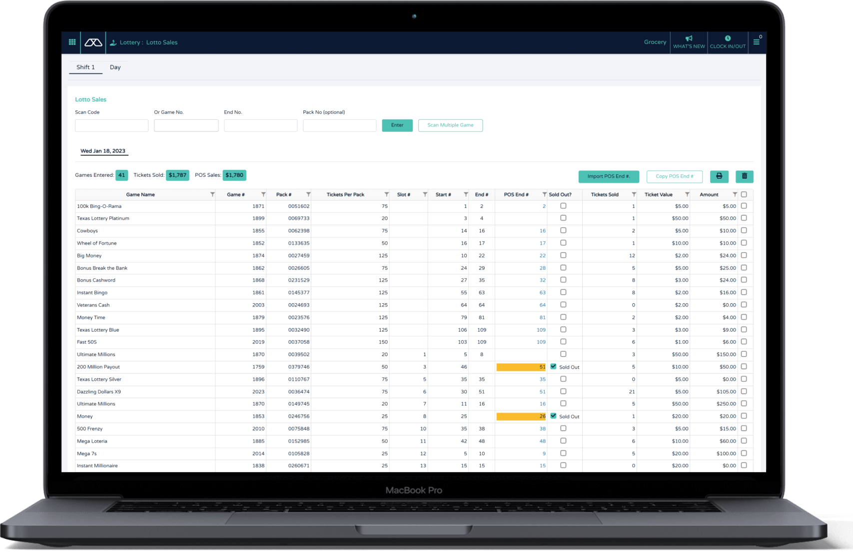 Efficient Lottery Management | Modisoft