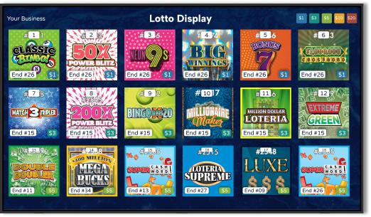 Lottery Display - Modisoft