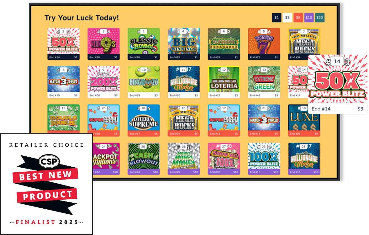 Digital Lottery Display | Modisoft